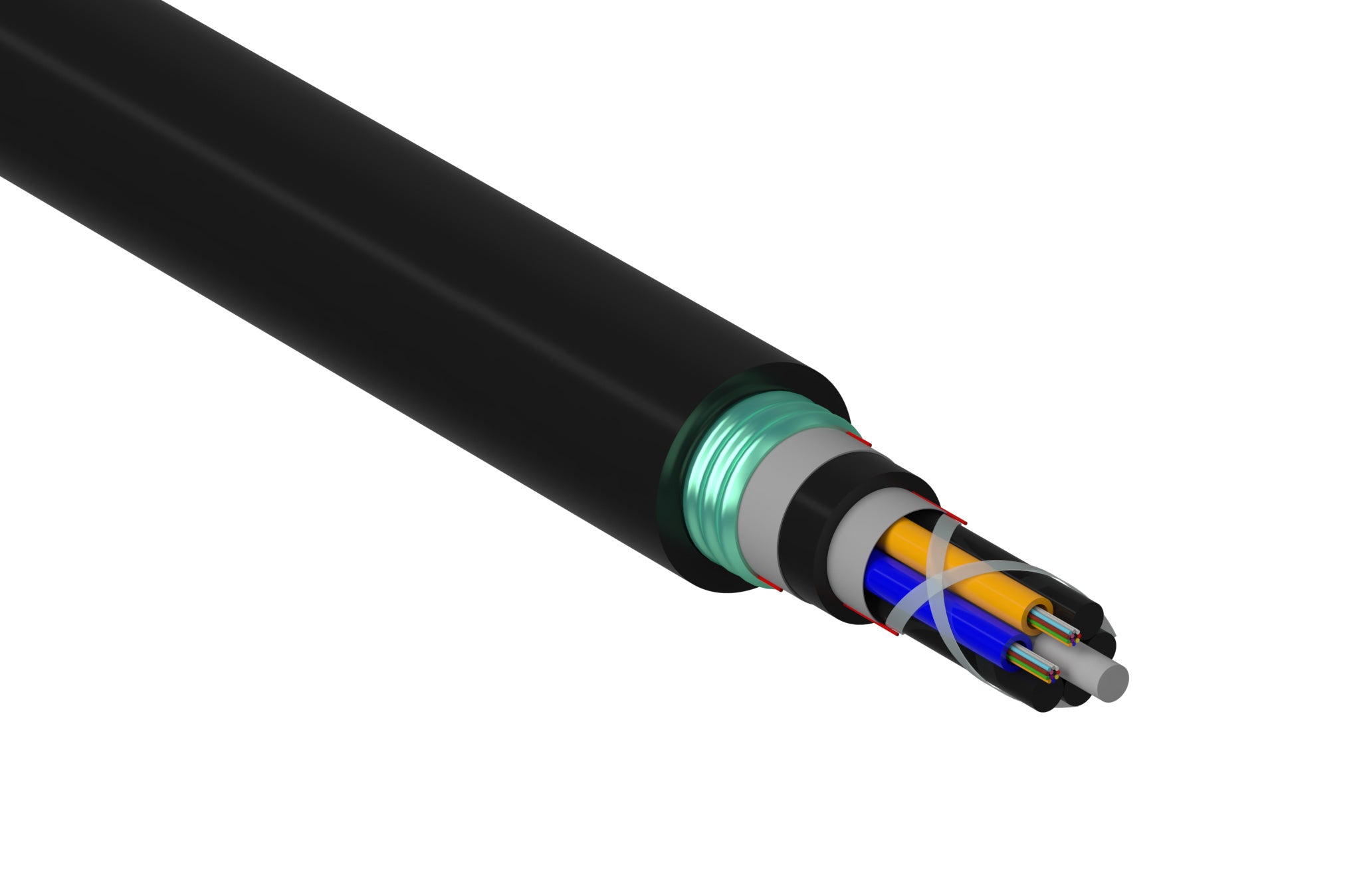 24F Loose Tube, Single Armor, Single Jacket - Fiber Cables - Telecom ...